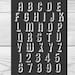 Custom Stencil Alphabet & Numbers Shadow Font Reusable - Etsy