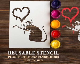Girl With Soldier Banksy Stencil Reusable DIY Craft Stencils - Etsy