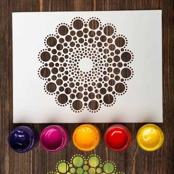 Dot Mandala Stencil - Etsy