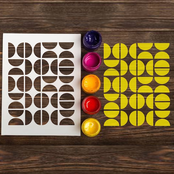 Modern Wall Stencil - Etsy