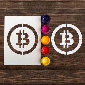 Bitcoin Stencil: Reusable custom stencils for painting DIY | Etsy