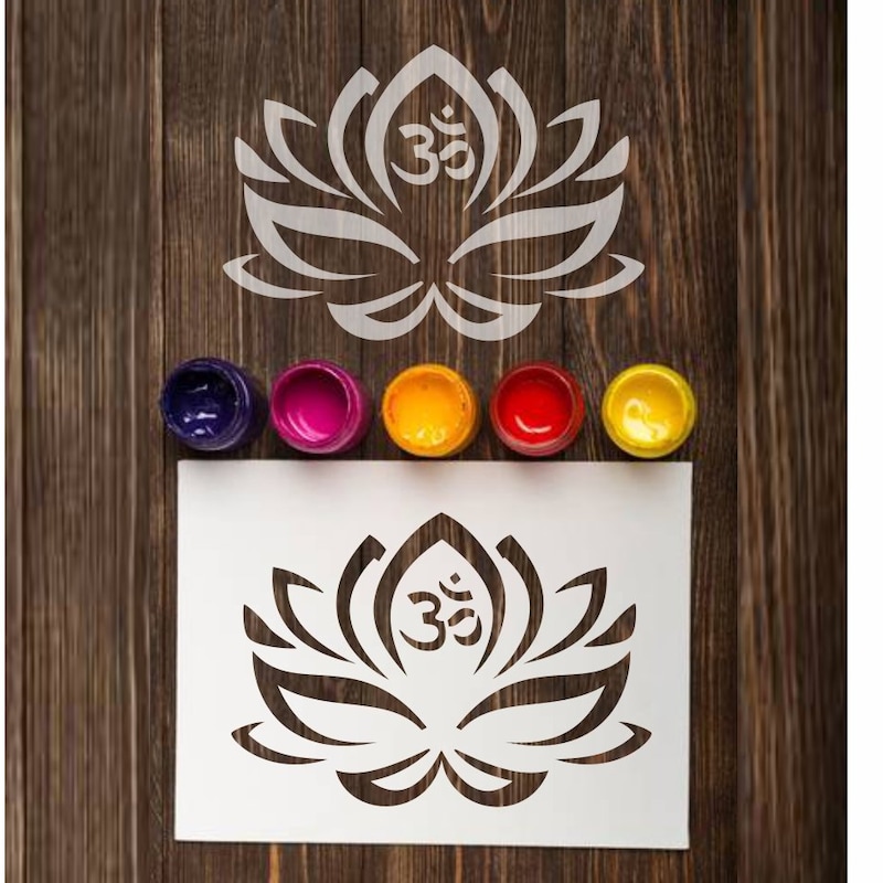 Lotus Stencil - Etsy Australia