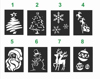 Spray Snow Stencils | Etsy