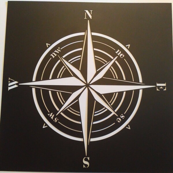 Compass Rose Stencil - Etsy