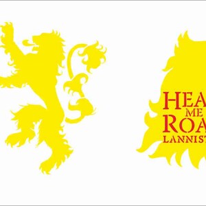 Stencils Lannister Sigil: Set of 3 Reusable Plastic Stencils Wall Decor ...