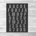 Custom Stencil Alphabet & Numbers - Shadow Font, Reusable Alphabet ...