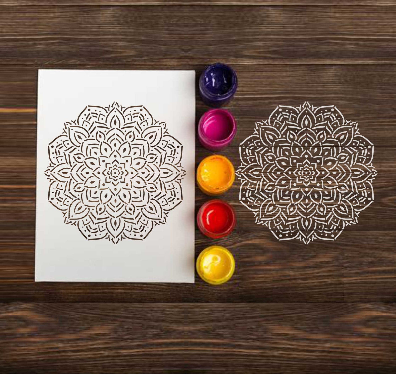 Mandala Stencil: Reusable Custom Stencils for Decor Wall | Etsy