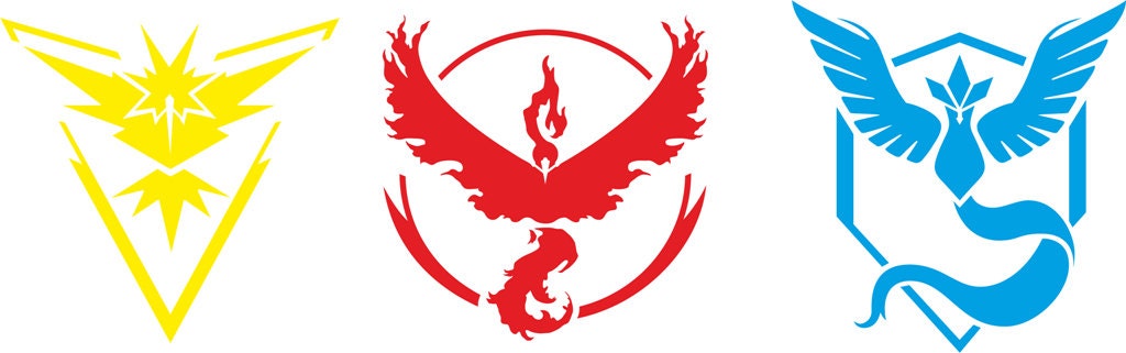 Stencils Instinct Valor Mystic Teams Logo Reusable Stencils - Etsy