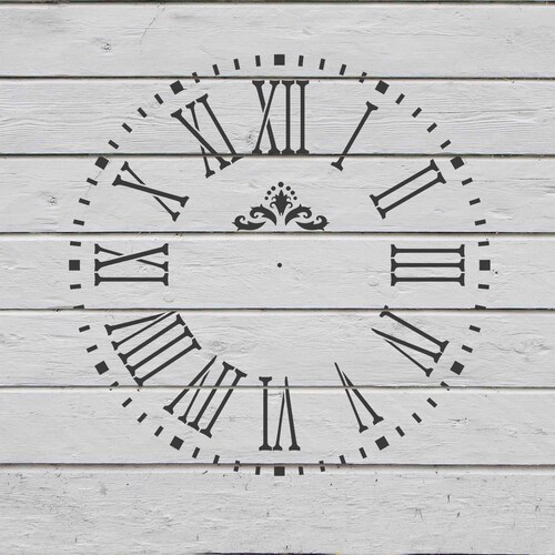 Clock Stencil: Reusable Craft Stencils Plastic Custom - Etsy