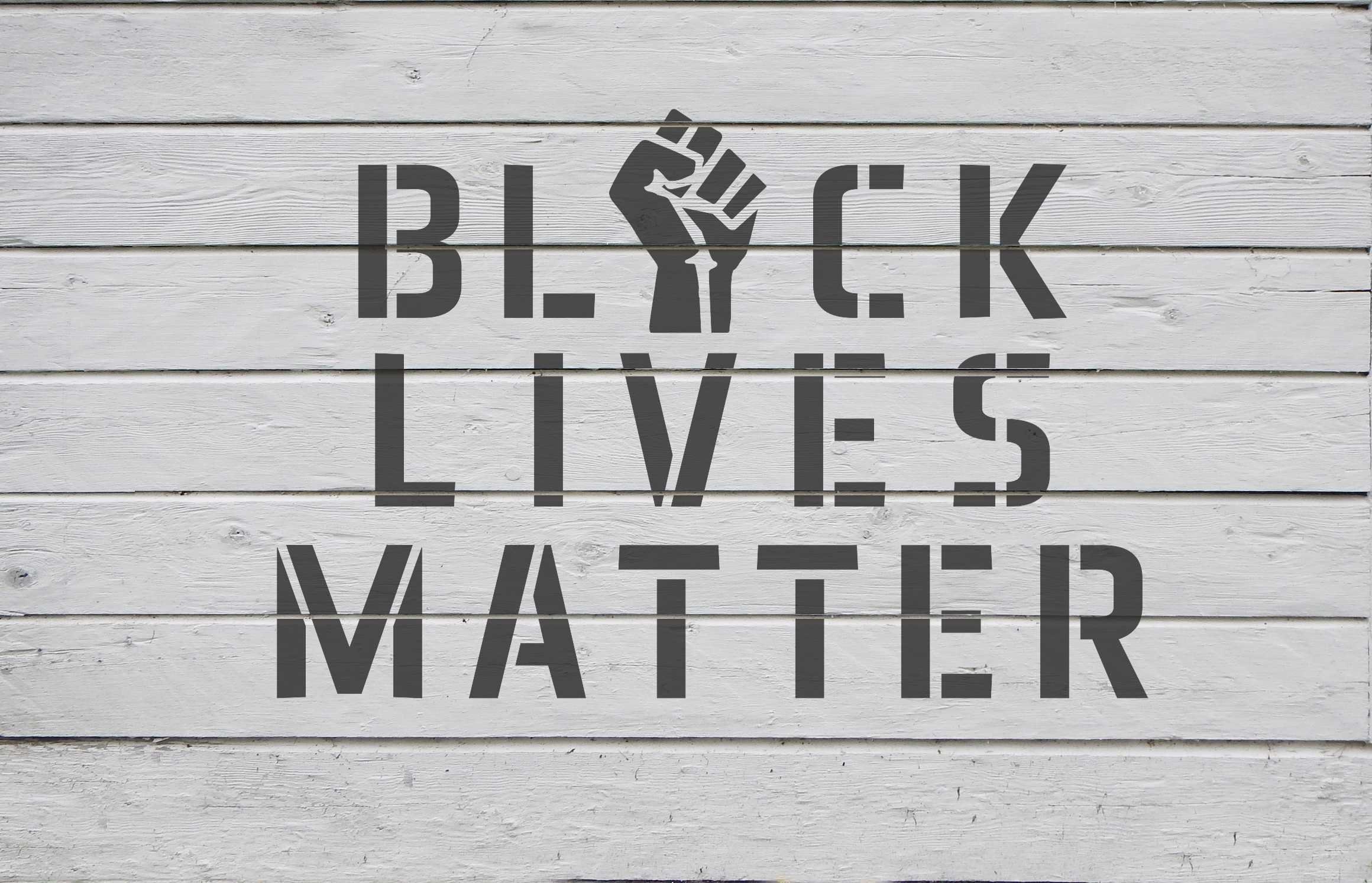 Black Lives Matter Stencil: plantilla reutilizable para | Etsy