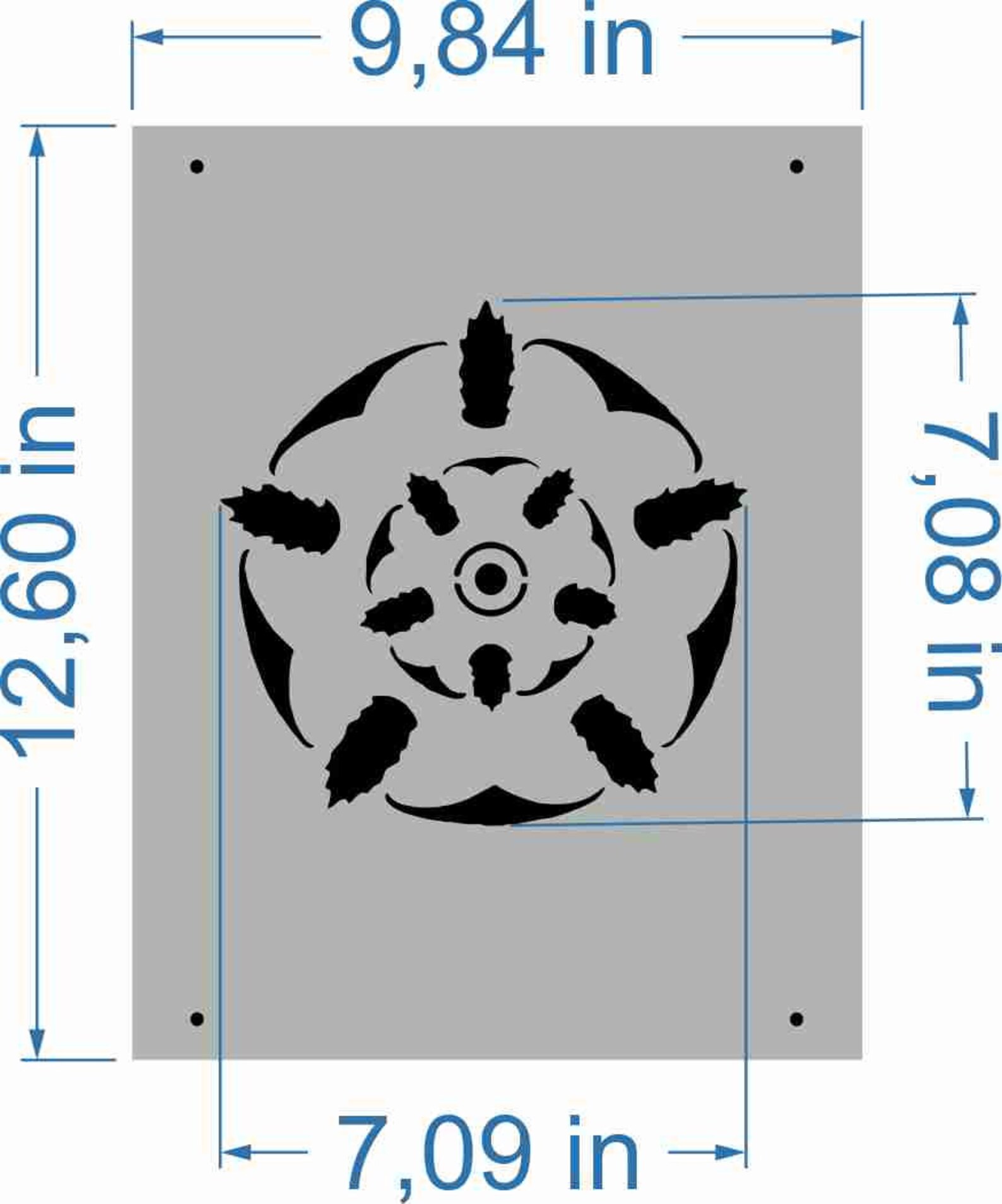 Stencils House Tyrell Sigil: Set of 3 Reusable Plastic Stencils Wall ...