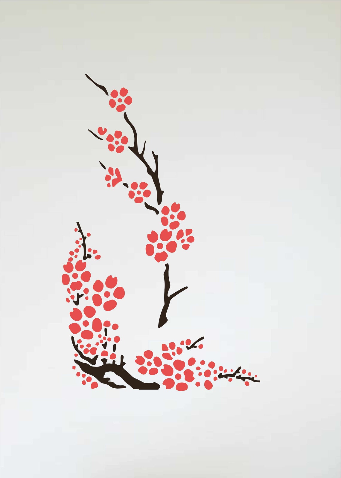 Sakura Stencil: Reusable Custom Stencils for Painting Wall - Etsy