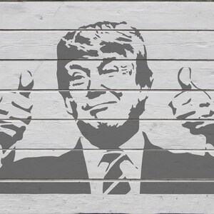 Donald Trump Stencil: reusable custom stencil template for DIY | Etsy