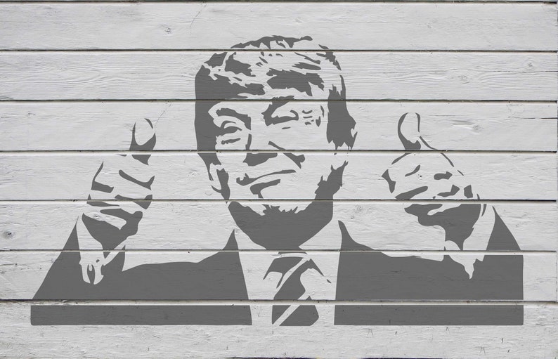 Donald Trump Stencil: Reusable Custom Stencil Template for DIY | Etsy
