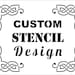 Custom Plastic Stencil / Wall Decals Reusable/ Anything You Need ...