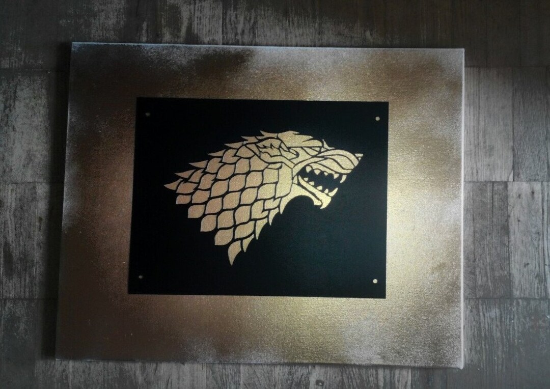 Stark Stencils: Set of 3 Reusable Plastic Stencils Wall Decor Got Fan ...