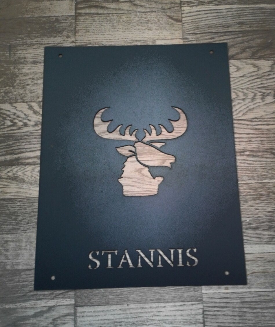 Stencils Stannis Baratheon Sigil: Set of 3 Reusable Plastic Stencils ...