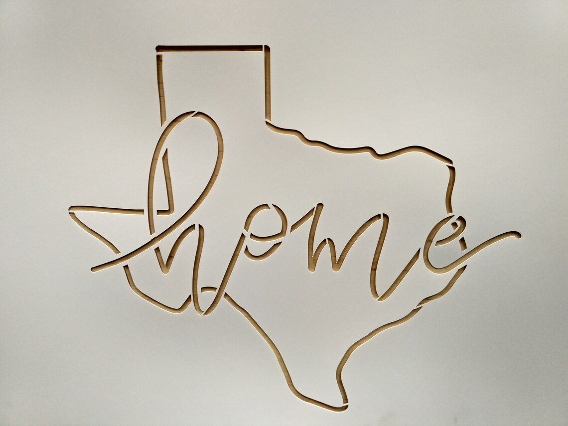Texas Home State Stencil: Reusable Custom Stencils for Crafts - Etsy