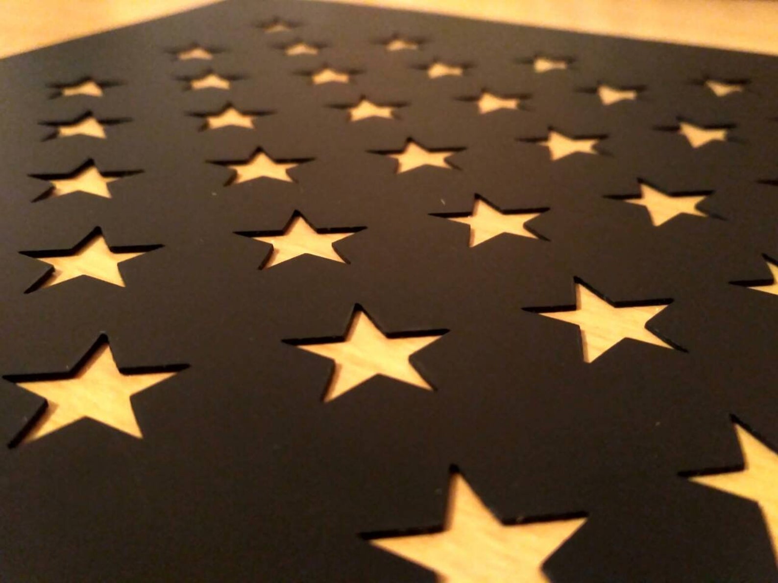 American Flag 50-stars Stencil - Plastic 500 Micron Reusable Stencil ...