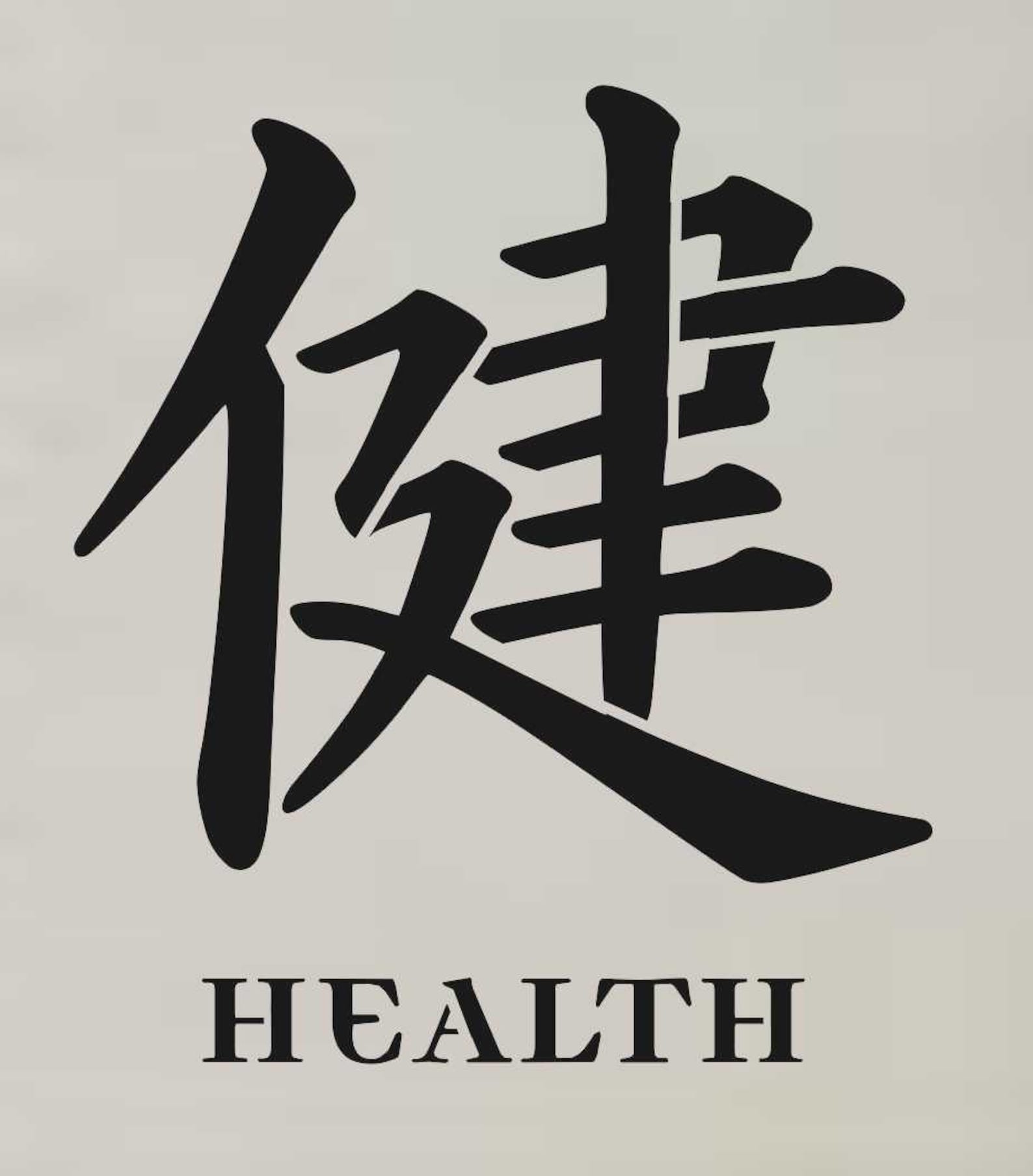Health Kanji Symbol Stencil/ Plastic/ Reusable/ Decor/ Template/ Choose ...