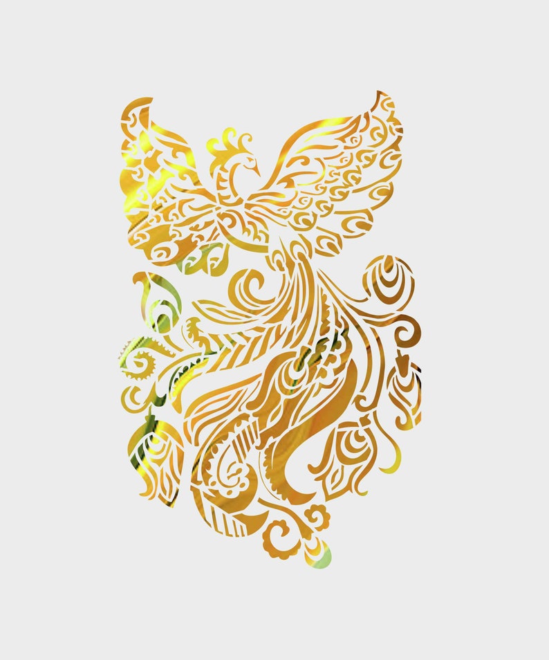 Phoenix Stencil: Reusable Custom Stencils for DIY Art Craft | Etsy