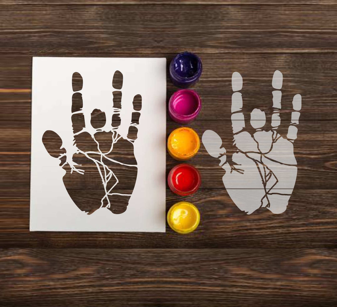 Jerry Garcia Hand Stencil: Reusable Custom Stencil Template for ...
