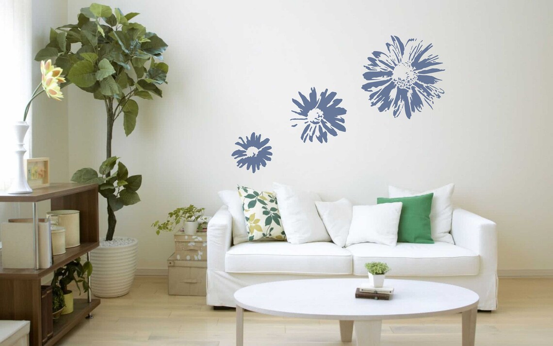 Flowers Custom Stencil: Reusable Stencils for Spray Painting, Plastic ...