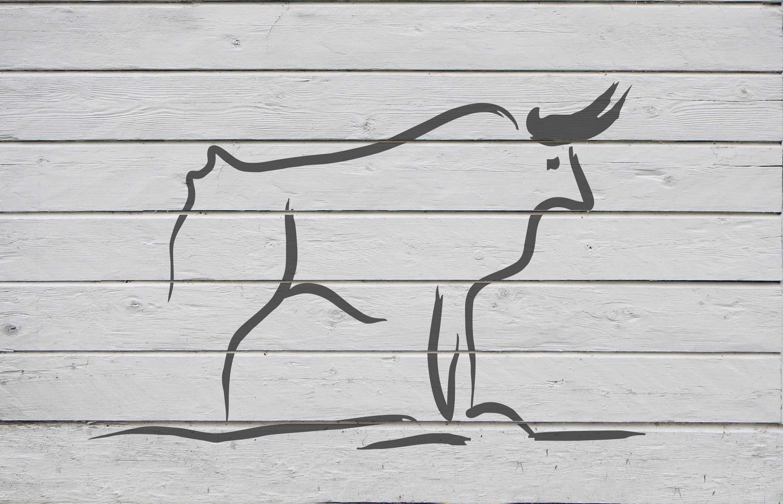 Picasso Bull Stencil: Reusable Craft Stencils for Painting - Etsy