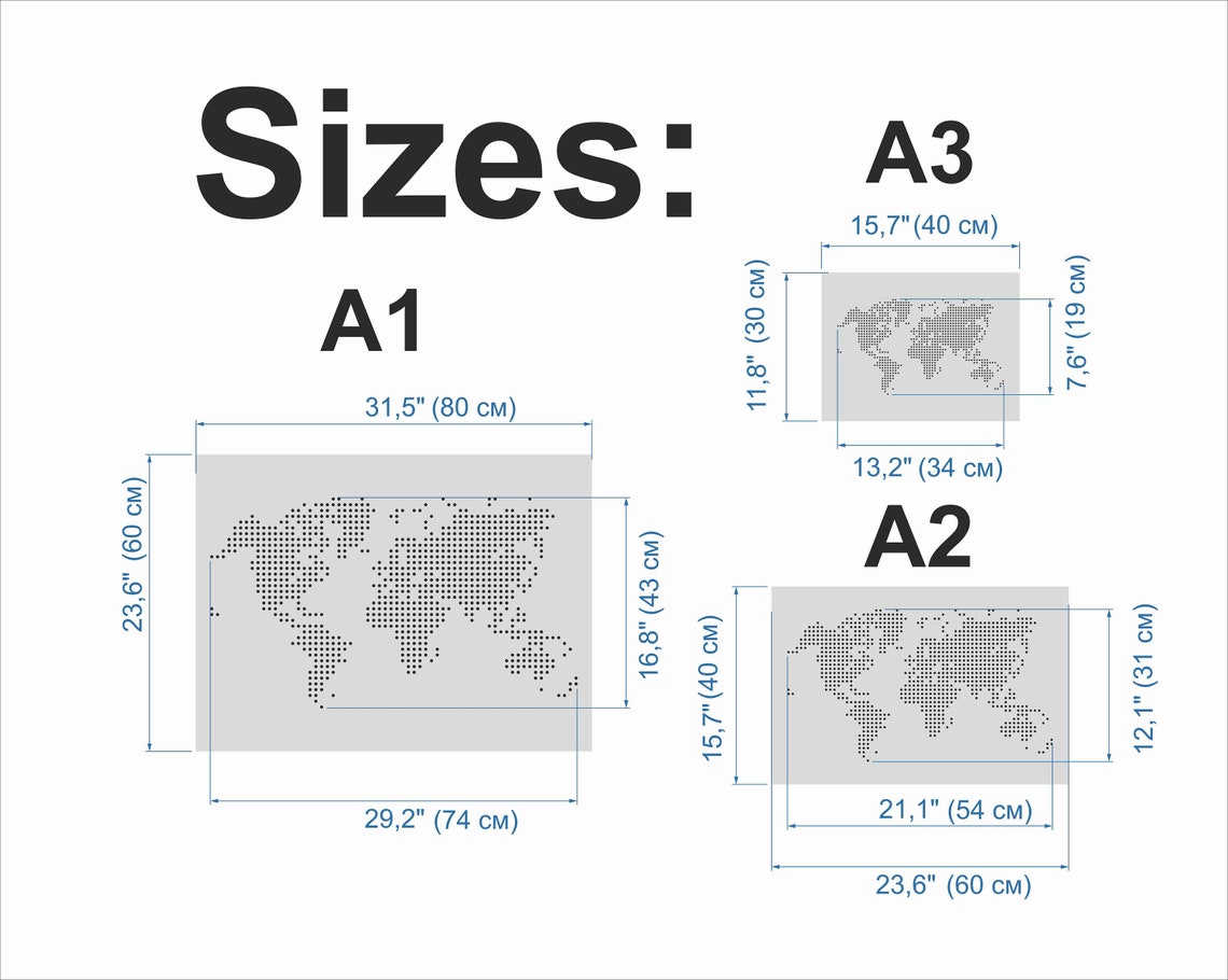 Stencil World Map Dotted reusable Map stencil dots world | Etsy
