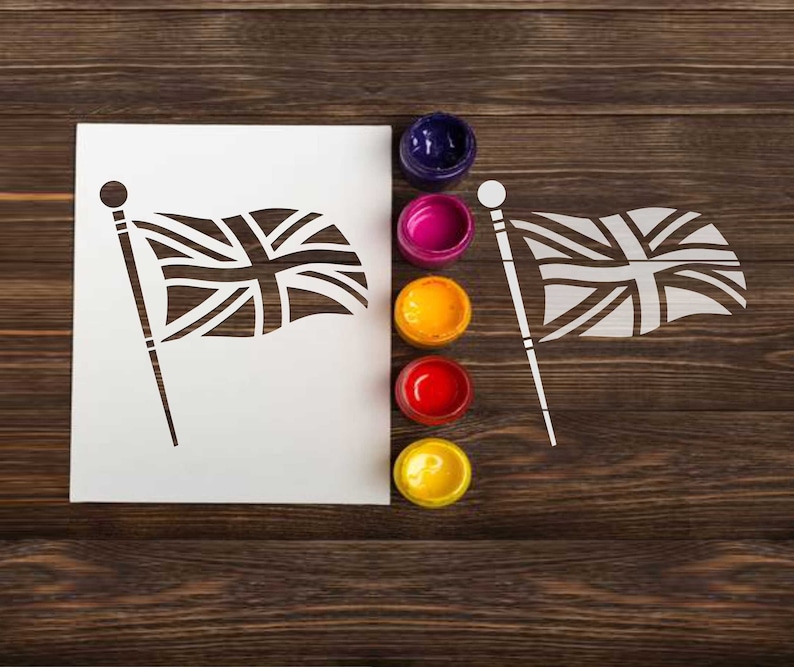 Union Jack Stencil: Reusable Custom Stencils for DIY Craft Wall Art ...
