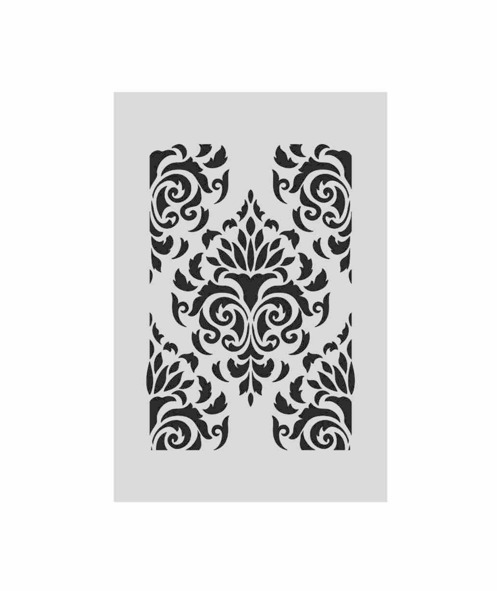 Damask Pattern Custom Stencil: Reusable Stencils for Painting - Etsy