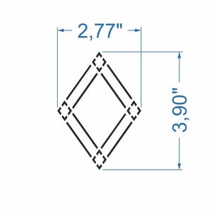 Diamond Pattern Stencil: Reusable Craft Stencils, Rhombus Quilted ...