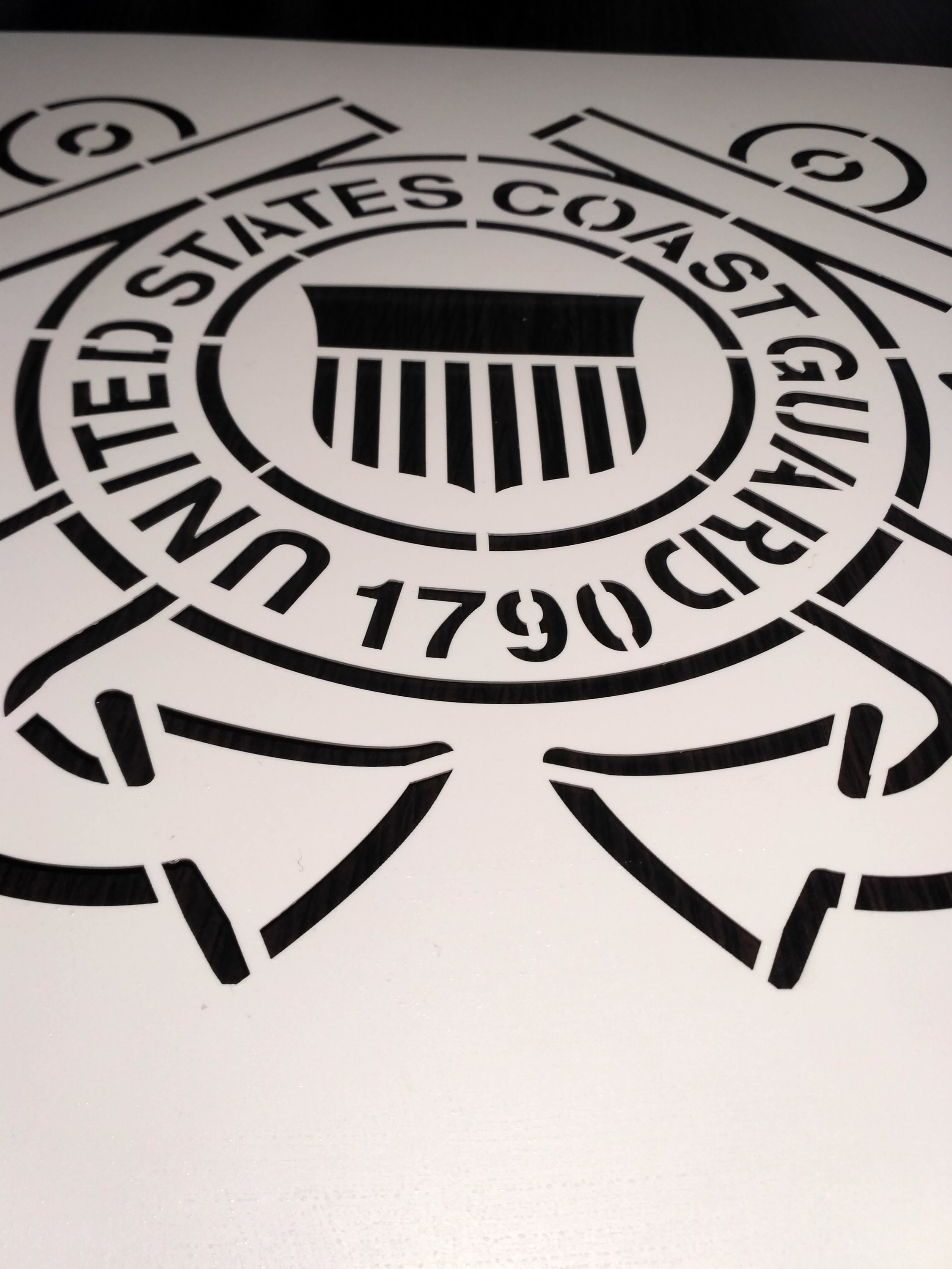 USA Coast Guard Logo Custom Stencil Reusable Small and Large - Etsy