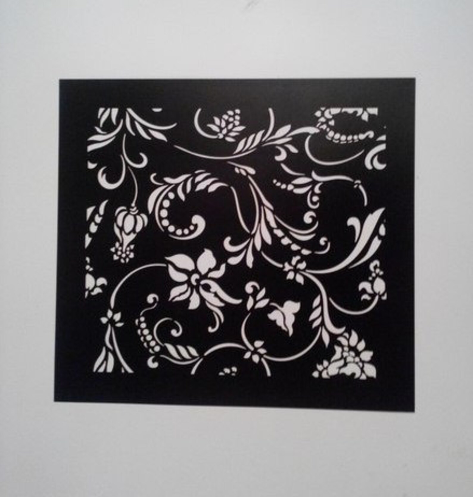 Stencil Flower Pattern: Reusable Plastic Stencils Fot - Etsy