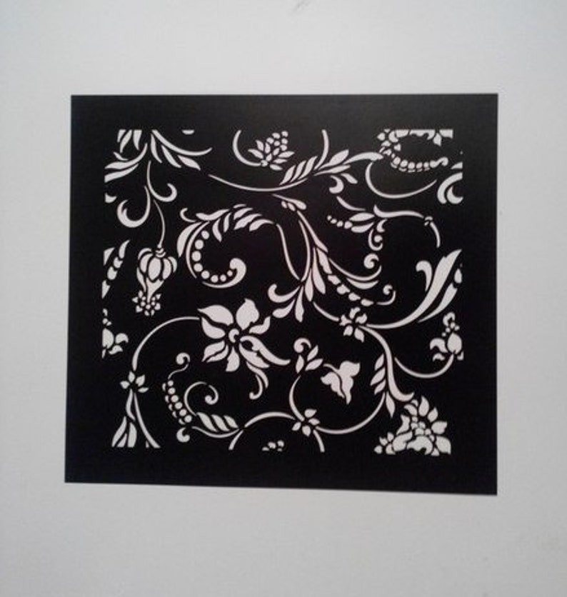 Stencil Flower Pattern: Reusable Plastic Stencils Fot - Etsy