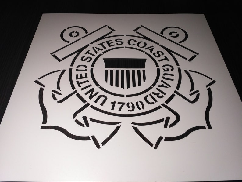 USA Coast Guard Logo Custom Stencil Reusable Small and Large - Etsy