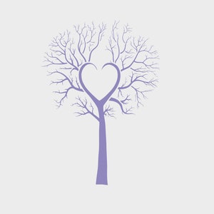 Heart Tree Stencil for Crafts: Reusable Custom Stencil Template for ...