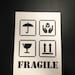 Fragile Stencil: Set of Two Stencils A4,A3 Reusable Custom Business ...