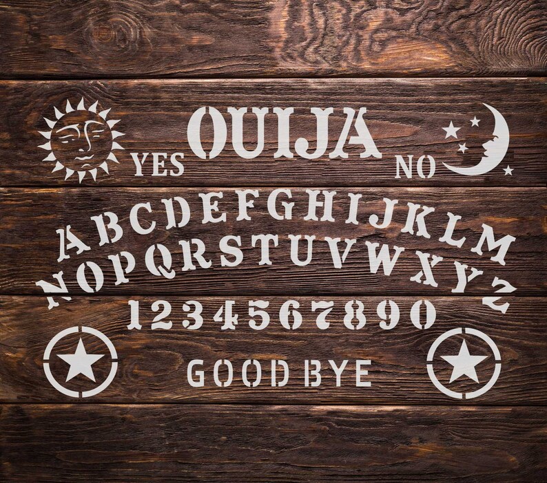 Halloween Stencil Ouija Board for Walls and Crafts: Reusable Custom ...