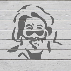 Jerry Garcia Portrait Stencil: Reusable DIY Craft Stencils for Painting ...