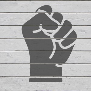 Resistance Fist Stencil: Reusable Custom Stencil for Painting DIY Craft ...