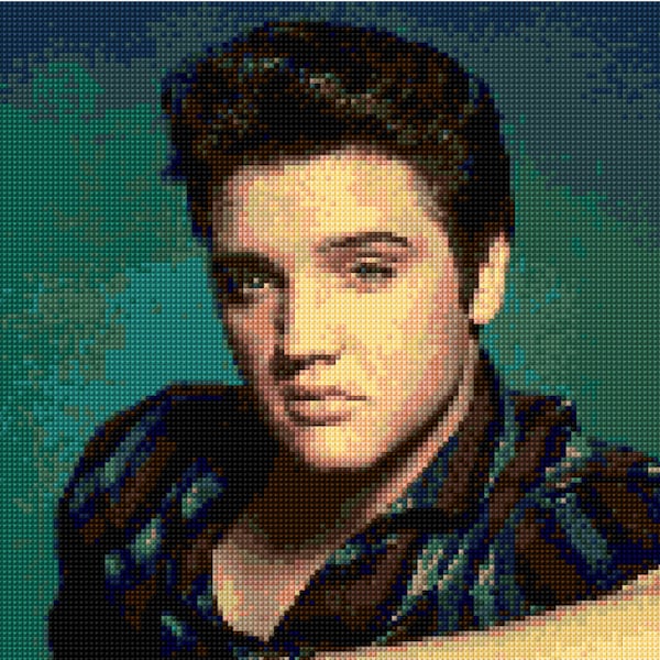 Elvis Cross Stitch - Etsy