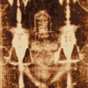 Shroud of Turin Cross Stitch Pattern PDF - EASY Chart With One Color ...
