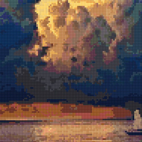 Sailing Into the Storm Cross Stitch Pattern PDF EASY Chart - Etsy