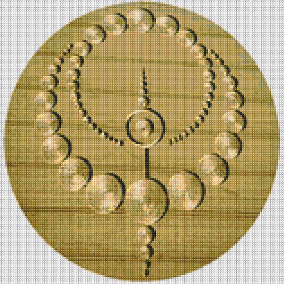 Alien Crop Circle UFO No. 1 Cross Stitch Pattern PDF - EASY Chart With ...