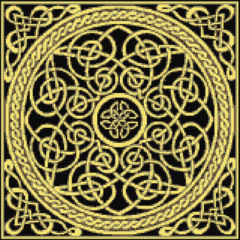 Celtic Knot Work Cross Stitch Pattern PDF EASY Chart With One - Etsy