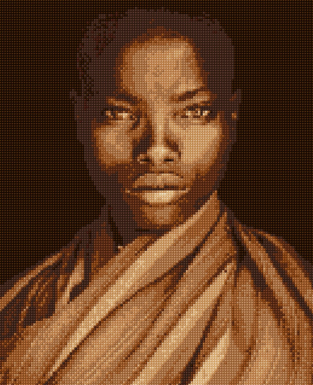 African Beauty Cross Stitch Portrait Chart PDF-EASY Chart With One ...