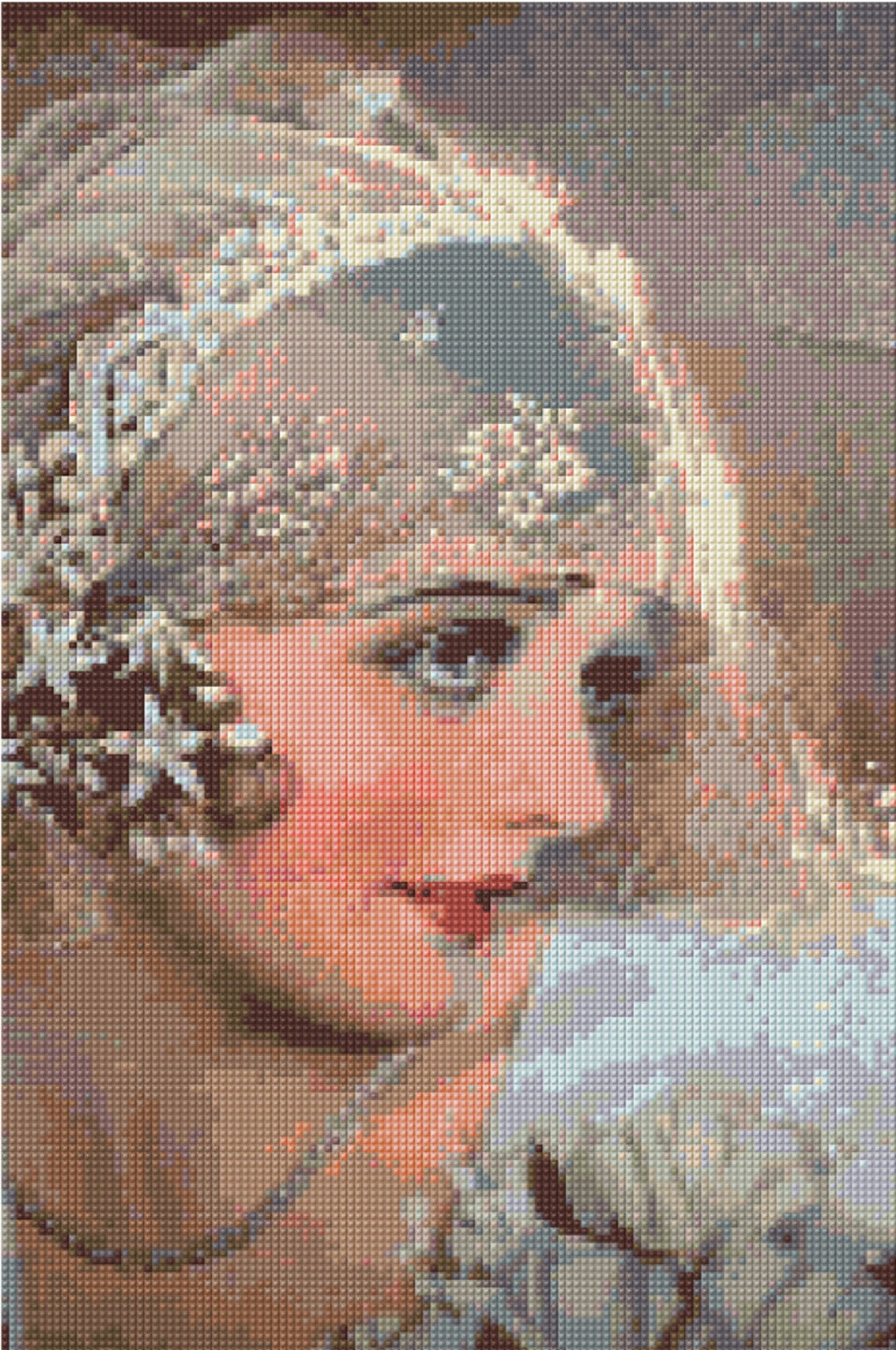 1920s Art Deco Bride Rolf Armstrong Cross Stitch Pattern PDF - EASY ...