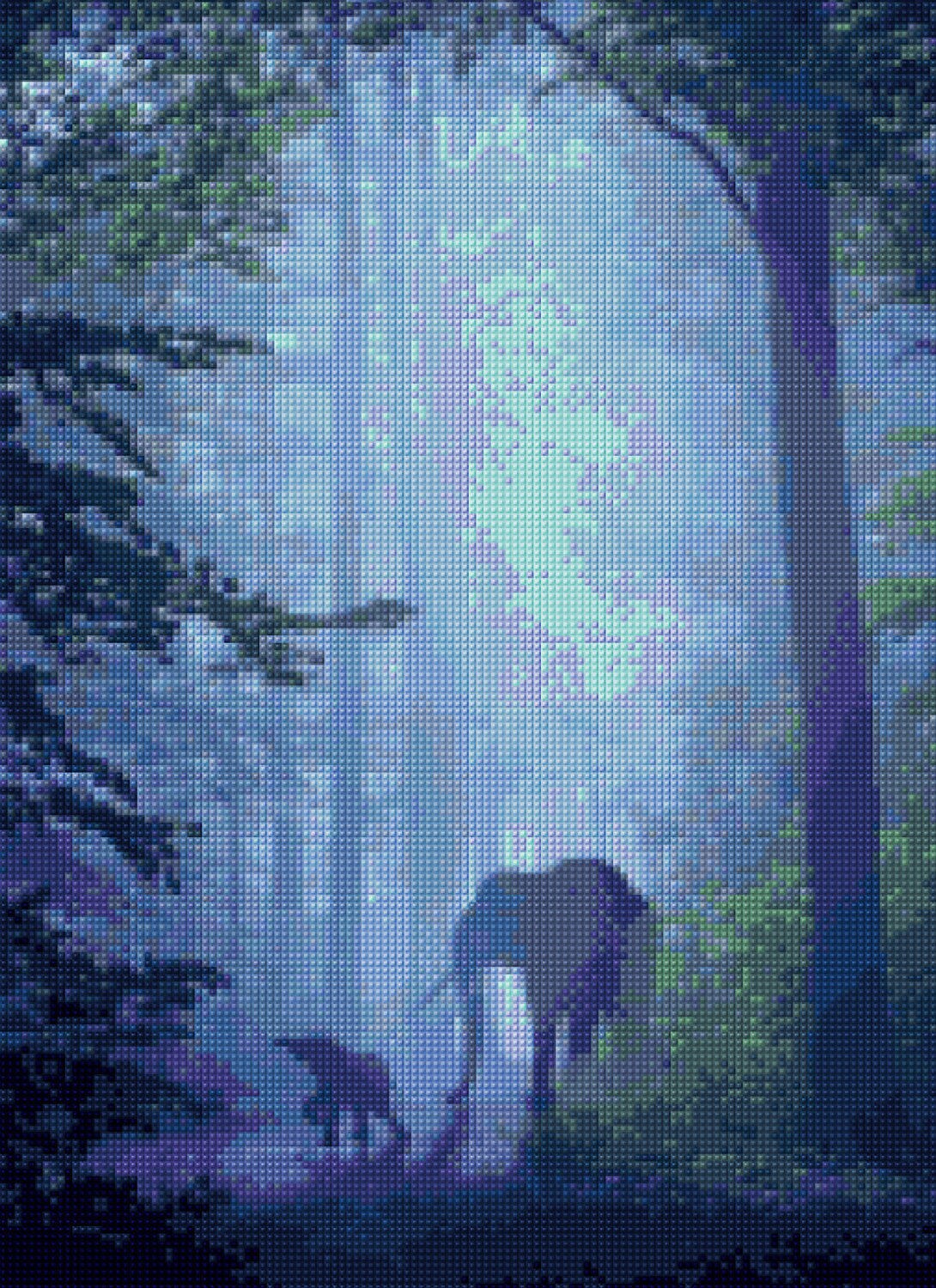 Elephants in the Mist Cross Stitch Pattern PDF- EASY Chart With One ...