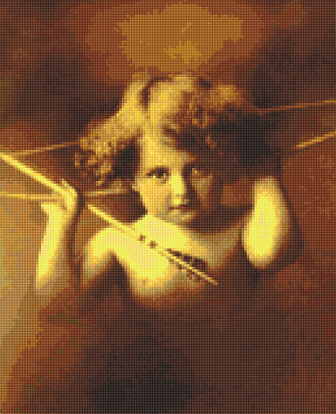 Cupid Awake Cross Stitch Pattern Hand Tinted 1897 PDF- EASY Chart With ...